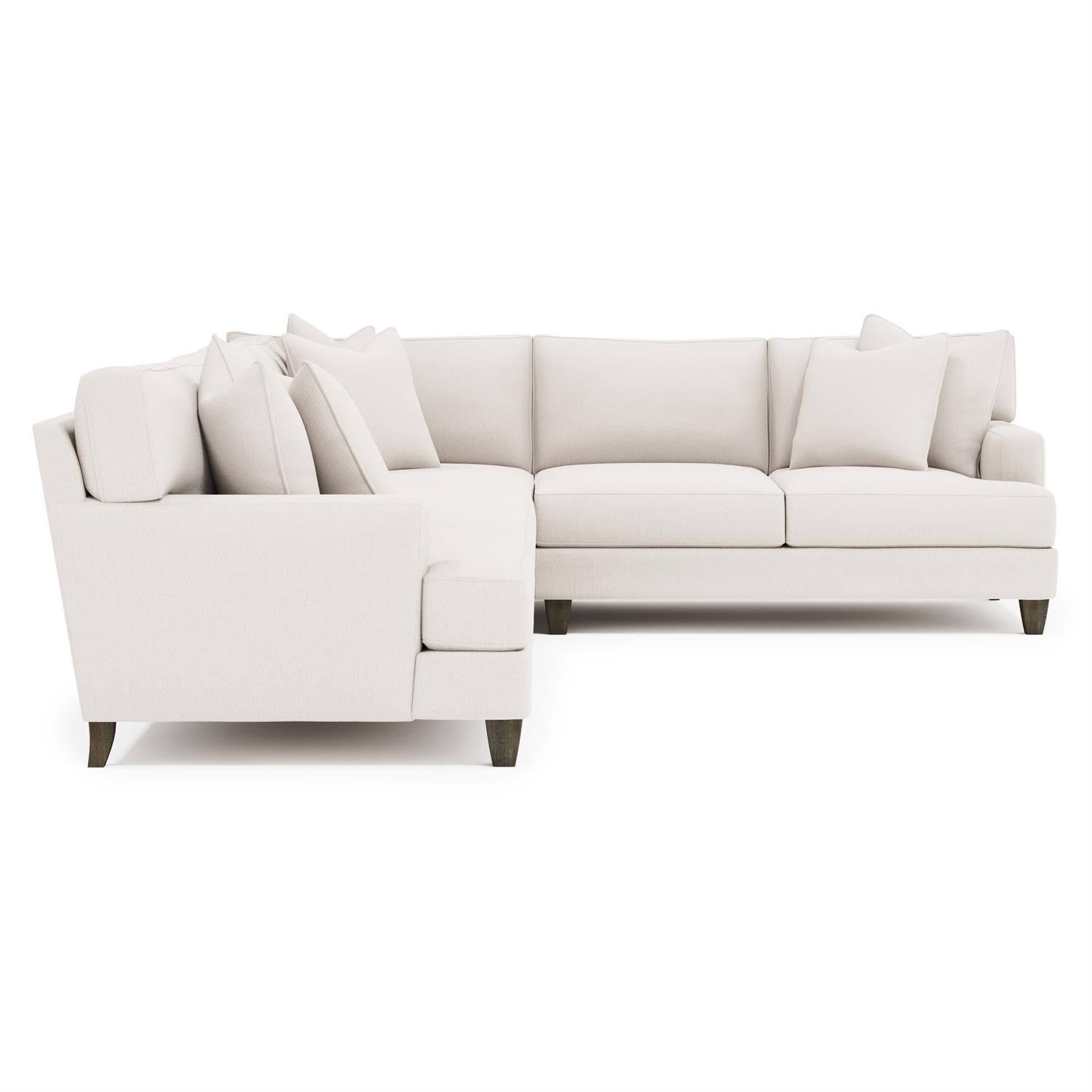 Mila 4-Piece Sectional – Customizable Deep Seating Sofa – Outrageous Interiors and Design