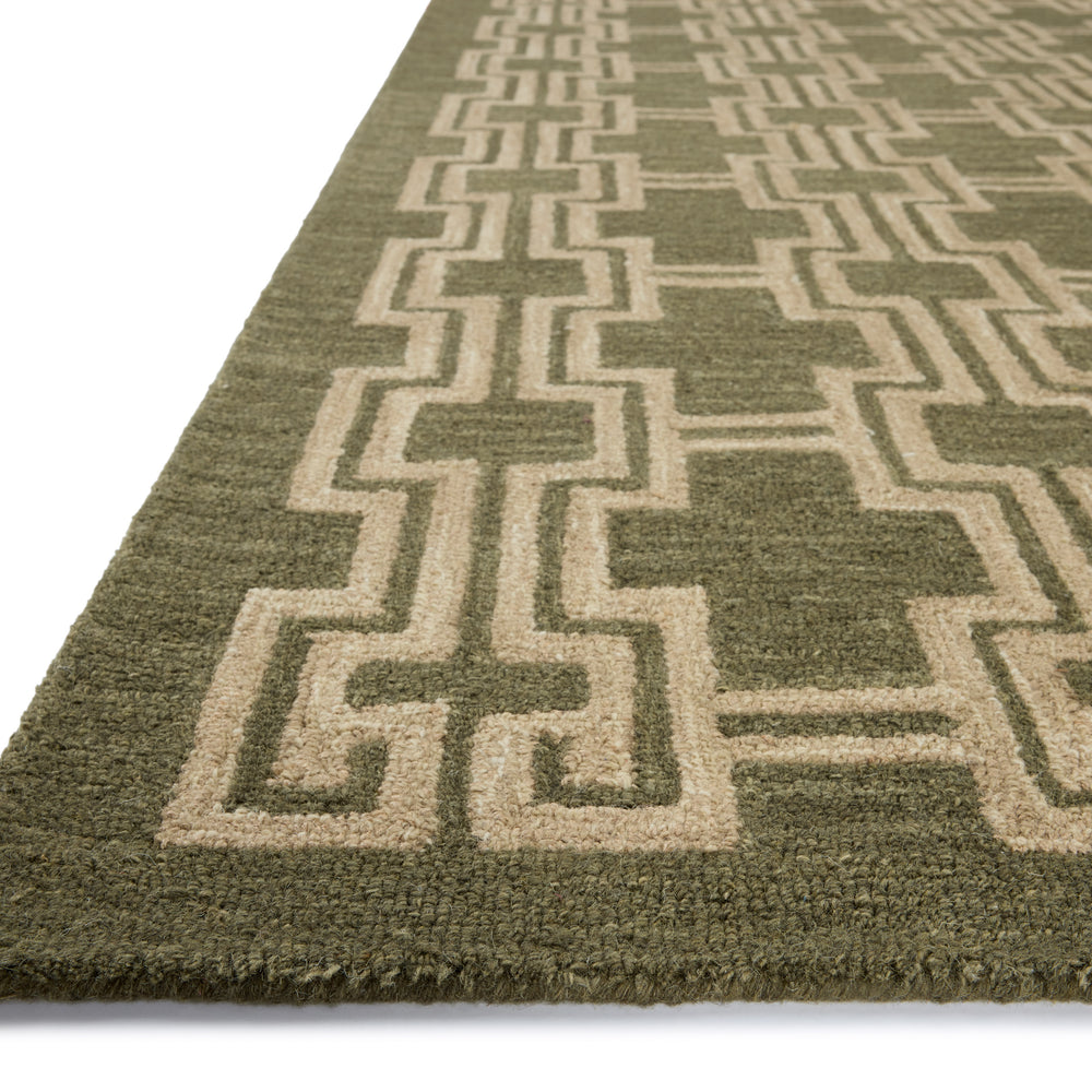 Jeremiah Brent x Loloi Barrow Moss / Beige 2'-6" x 9'-9" Runner Rug ...