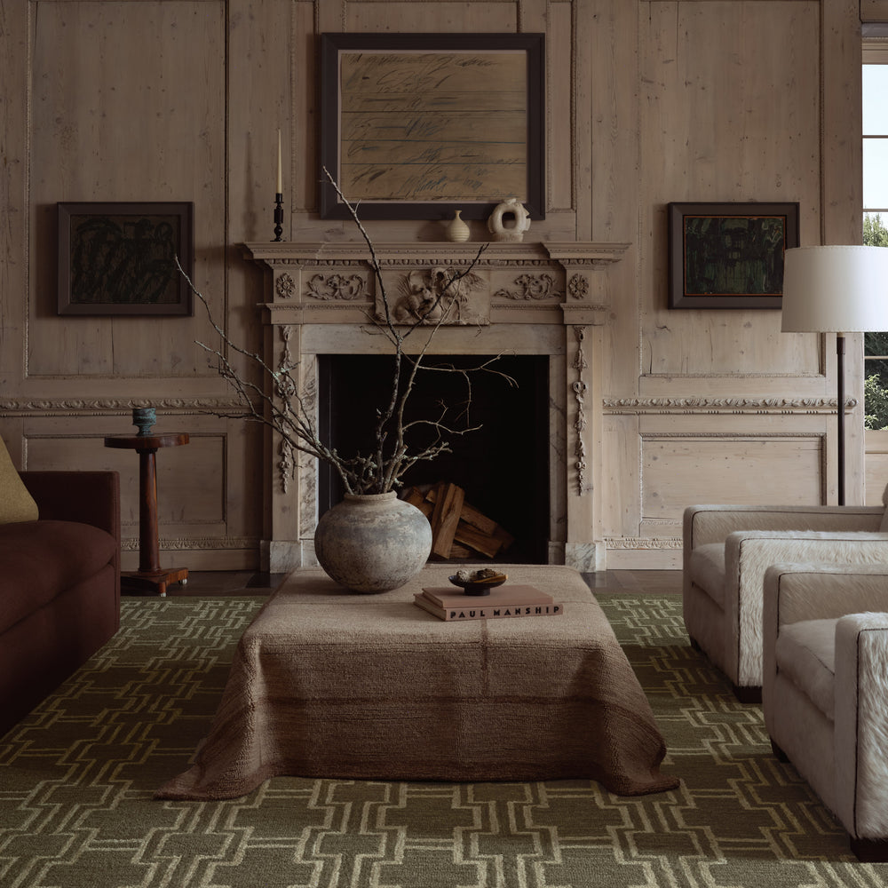 Jeremiah Brent x Loloi Barrow Moss / Beige 2'-6" x 9'-9" Runner Rug ...