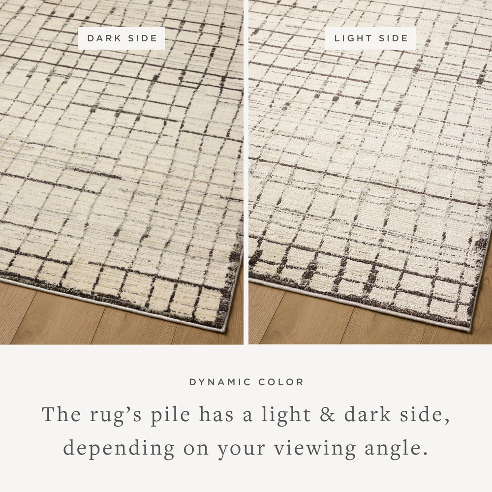 Jeremiah Brent x Loloi Bleecker Ivory / Charcoal 9'-2" x 13' Area Rug ...