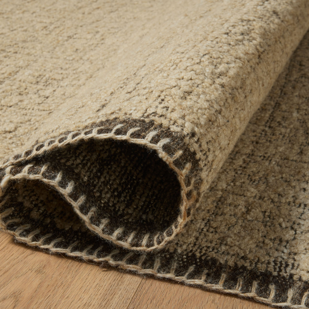 Amber Lewis x Loloi Bowie Sand / Coffee 9'-6" x 13'-6" Area Rug ...