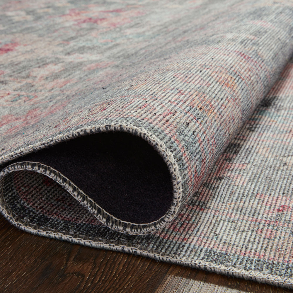 Loloi Elysium Graphite / Multi 3'-0" x 3'-0" Round Accent Rug ...
