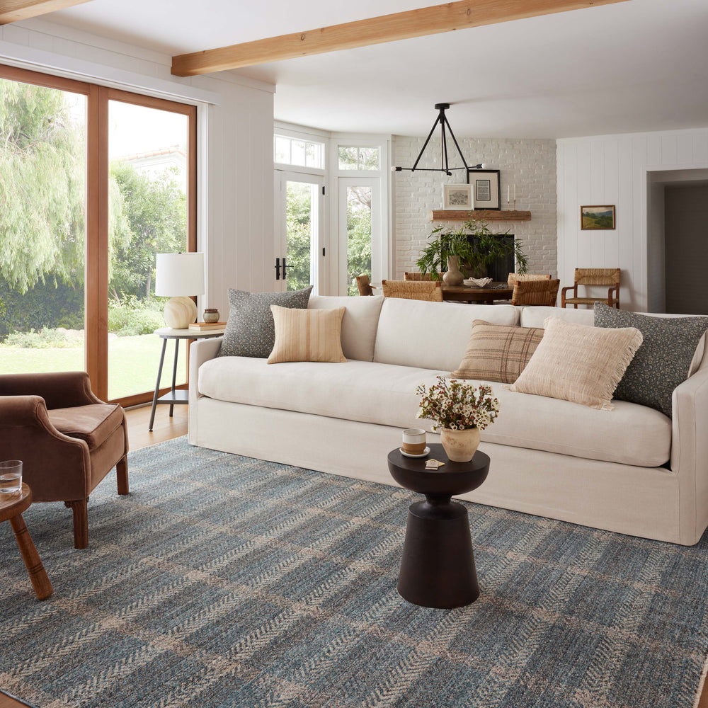 Angela Rose x Loloi Ember Blue / Beige 2'-7" x 10'-0" Runner Rug ...