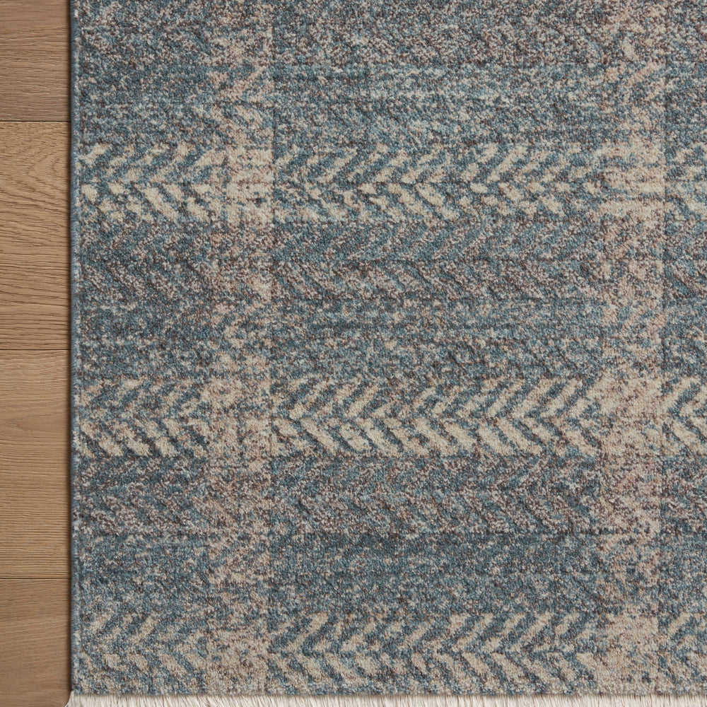 Angela Rose x Loloi Ember Blue / Beige 2'-7" x 10'-0" Runner Rug ...