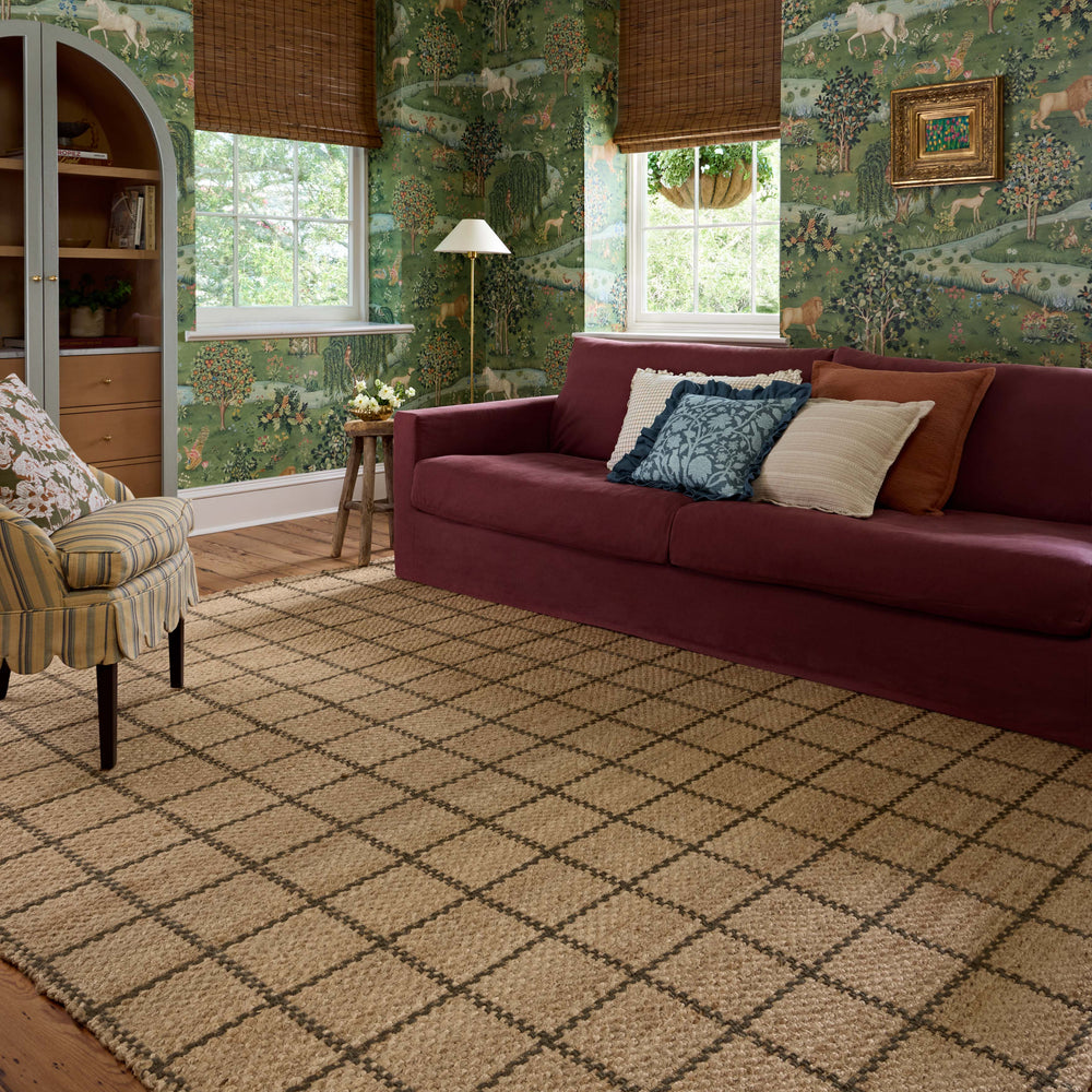 Chris Loves Julia x Loloi Fletcher Natural / Olive 2'-6" x 7'-6" Runne ...