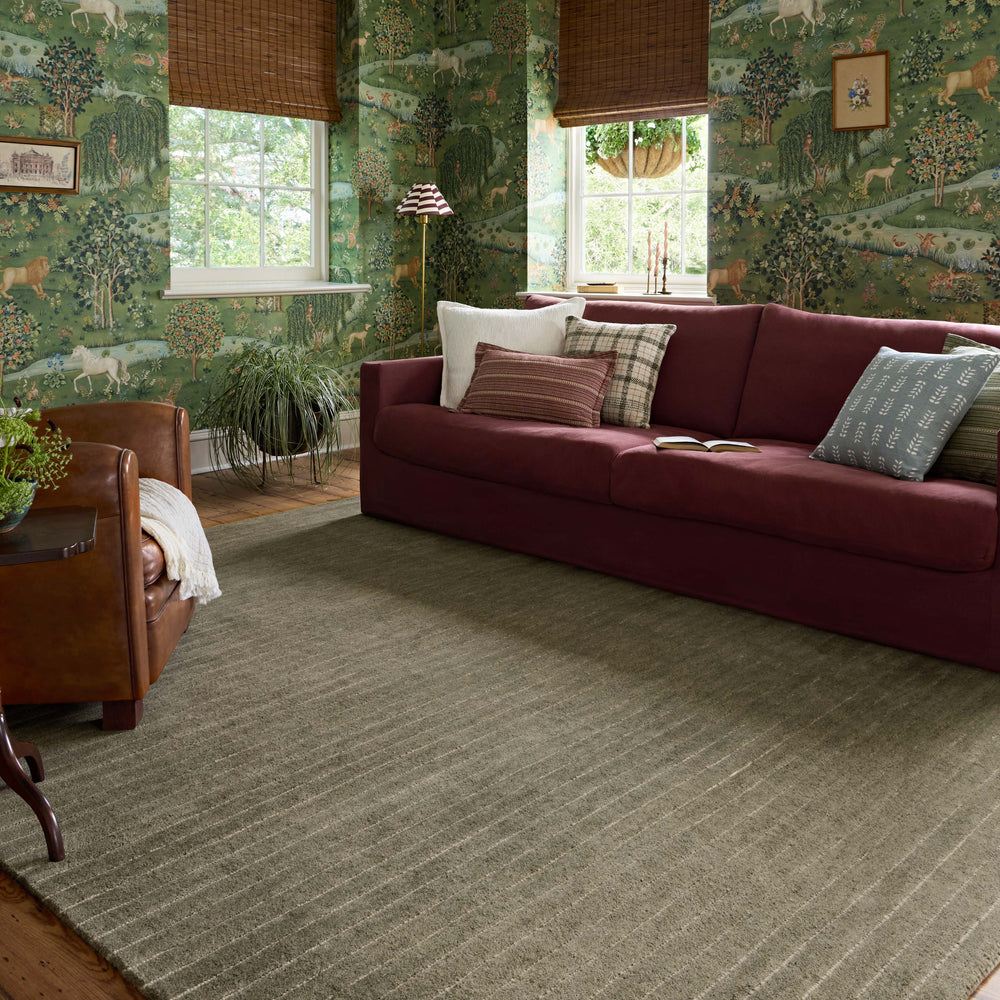 Chris Loves Julia x Loloi Henry Olive / Ivory 3'-6" x 5'-6" Accent Rug ...