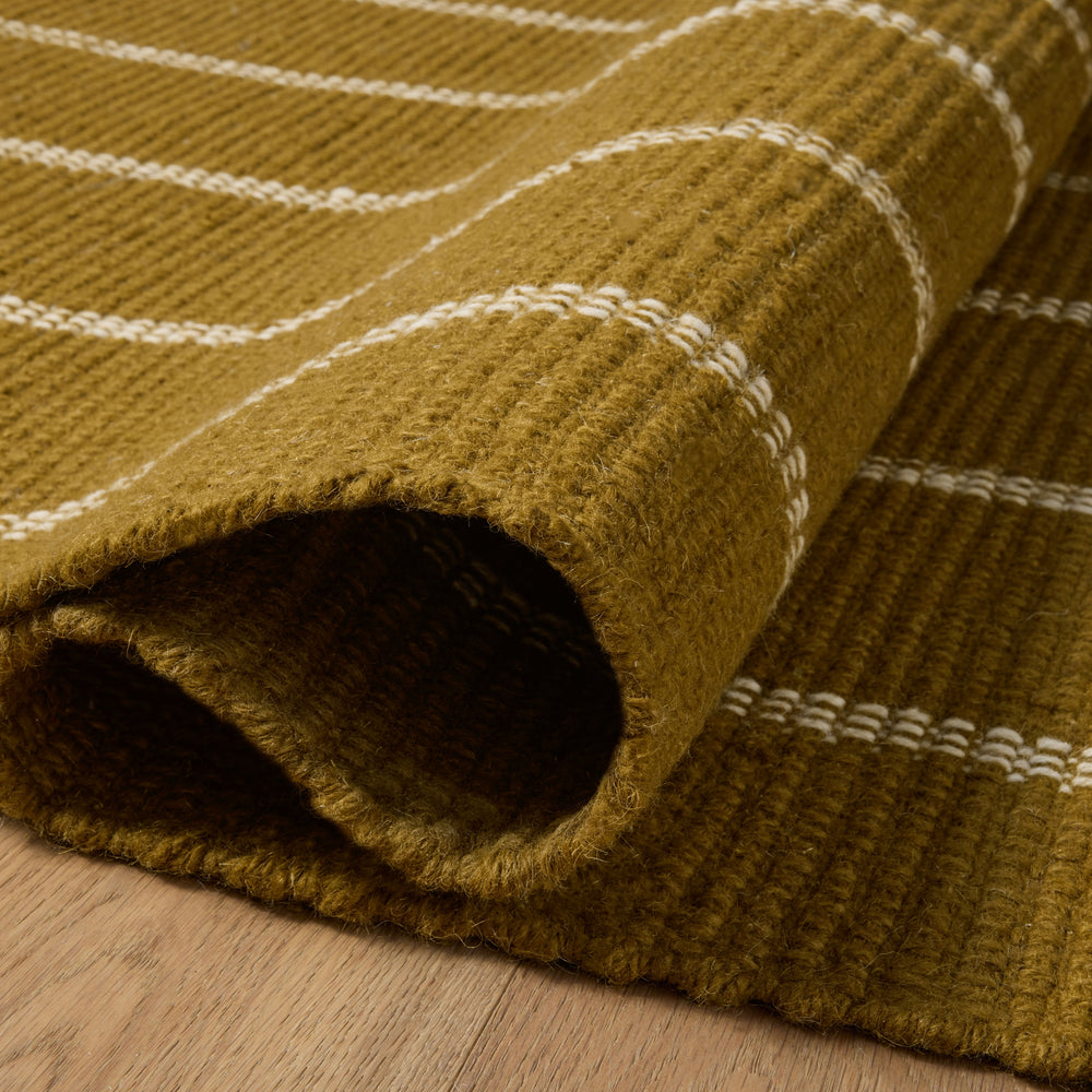 Amber Lewis x Loloi Harlan Ochre / Ivory 9'-6" x 13'-6" Area Rug ...