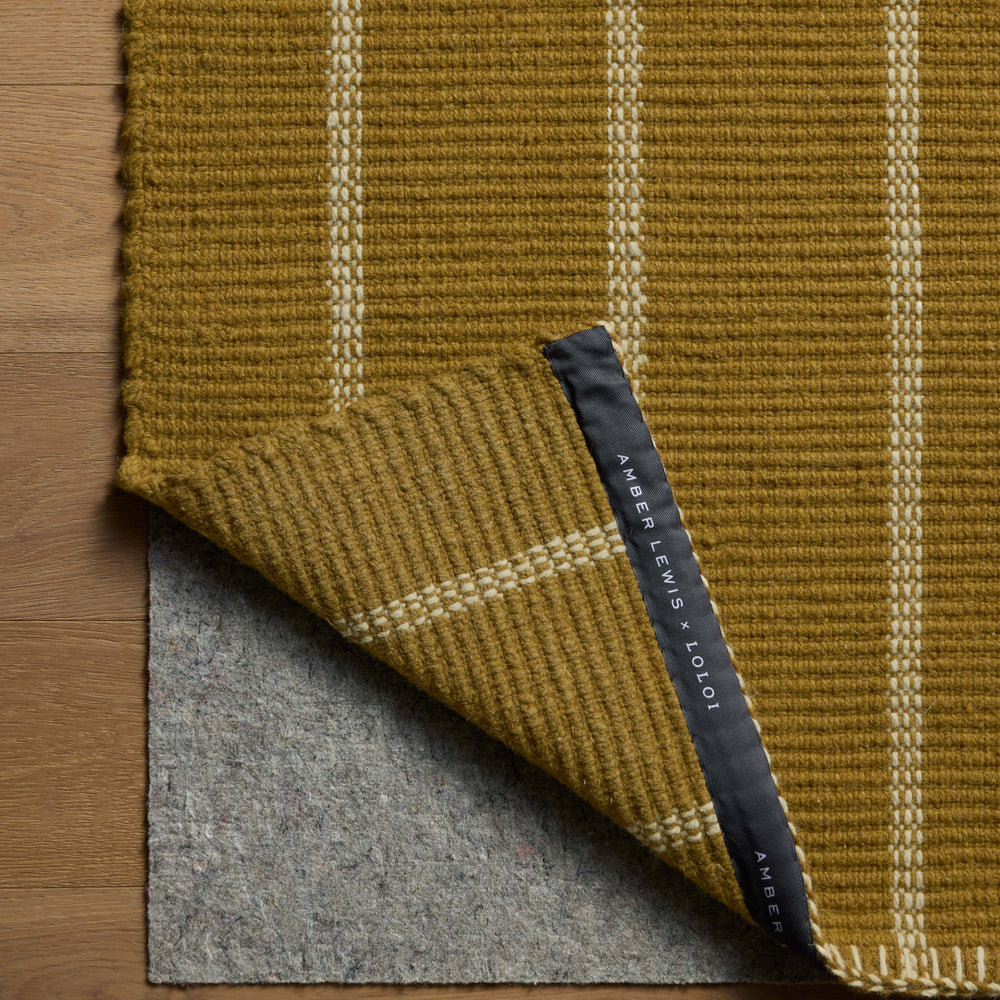 Amber Lewis x Loloi Harlan Ochre / Ivory 9'-6" x 13'-6" Area Rug ...