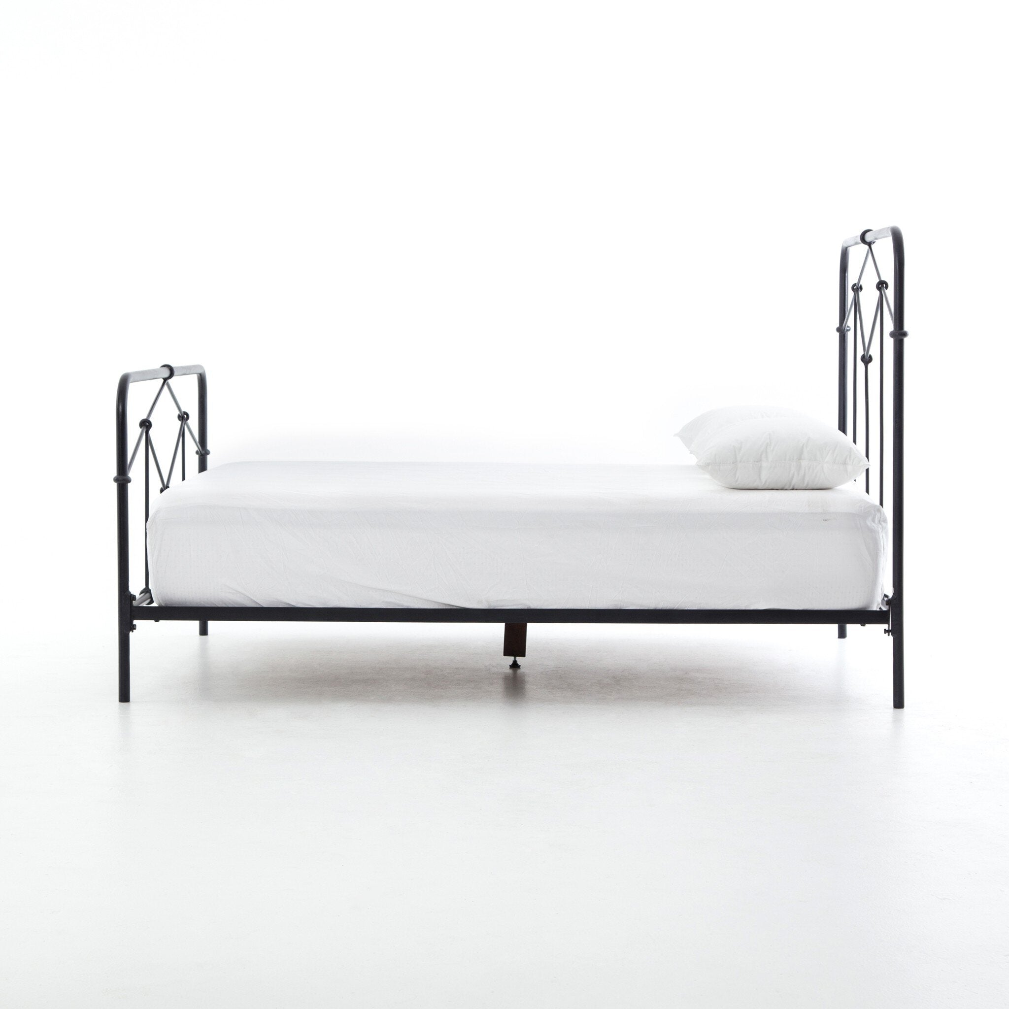 Casey Queen Bed - Sandblasted Vintage Black – Outrageous Interiors and ...