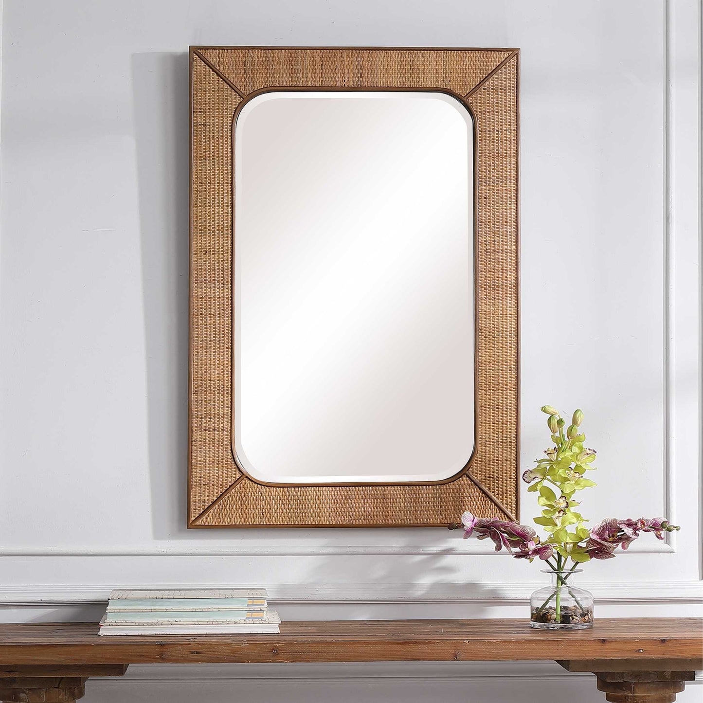 Uttermost Tahiti Rattan Mirror – Outrageous Interiors and Design