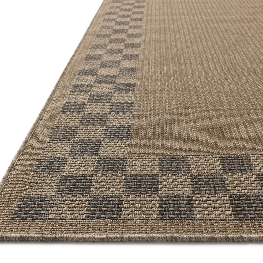 Chris Loves Julia x Loloi Providence Natural / Charcoal 18" x 18" Samp ...