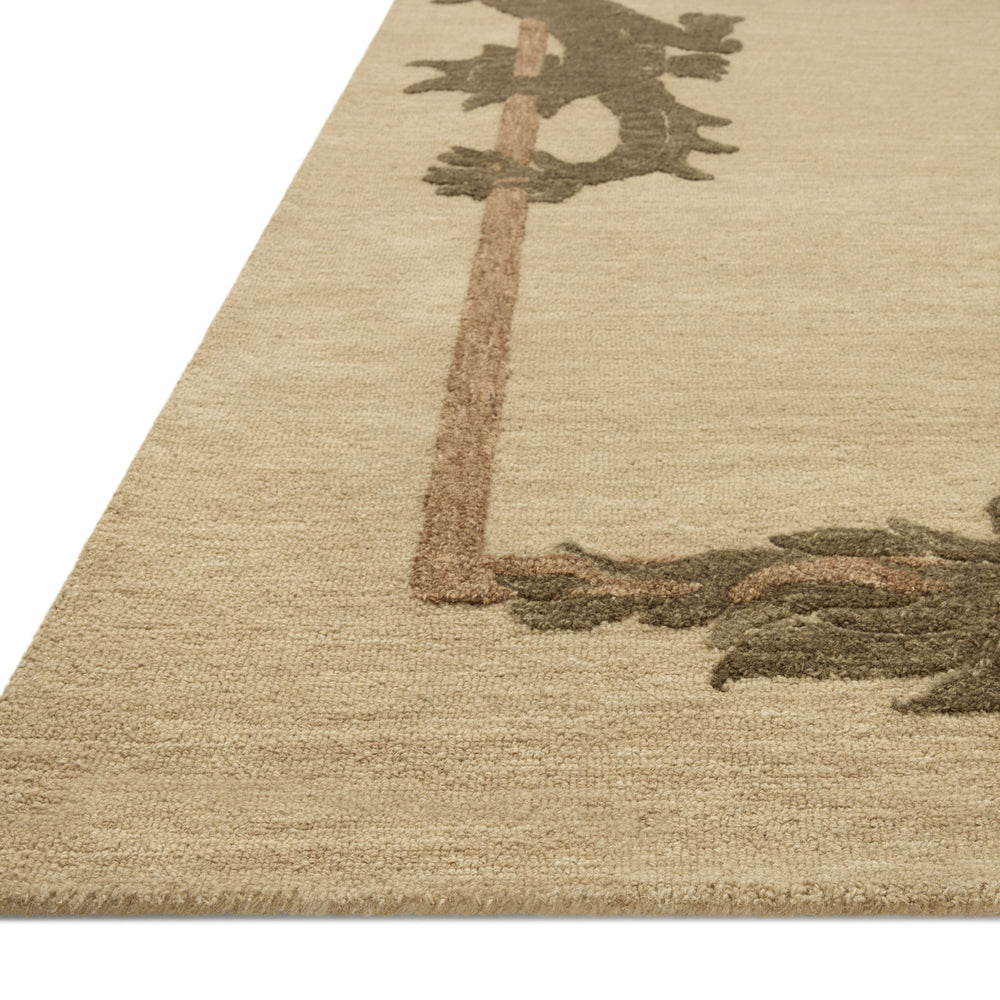 Brigette Romanek x Loloi Romi Natural / Olive 8'-6" x 11'-6" Area Rug ...