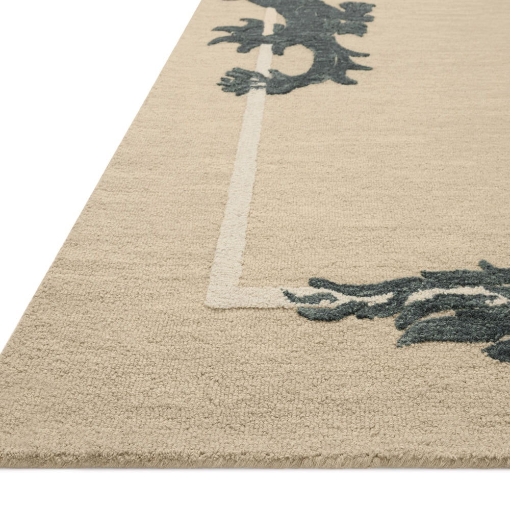 Brigette Romanek x Loloi Romi Oatmeal / Midnight 8'-6" x 11'-6" Area R ...