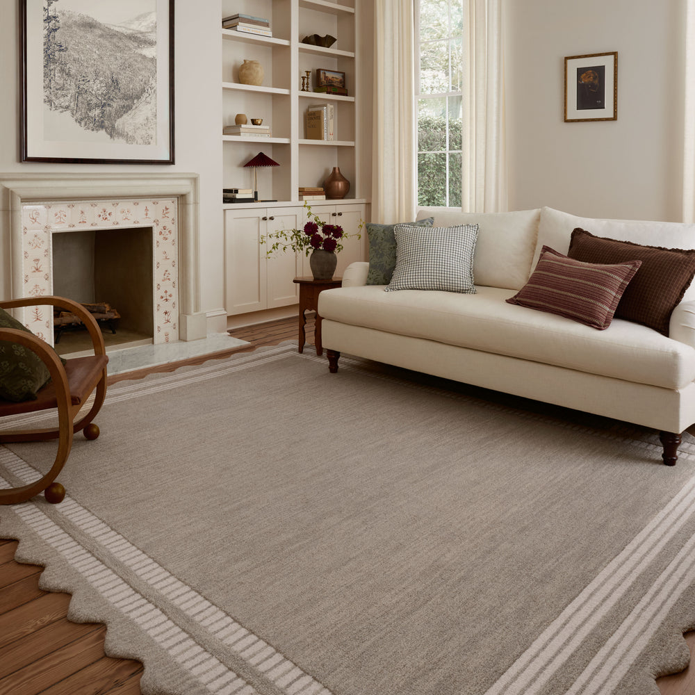 Chris Loves Julia x Loloi Scottie Fog / Ivory 2'-6" x 9'-9" Runner Rug ...