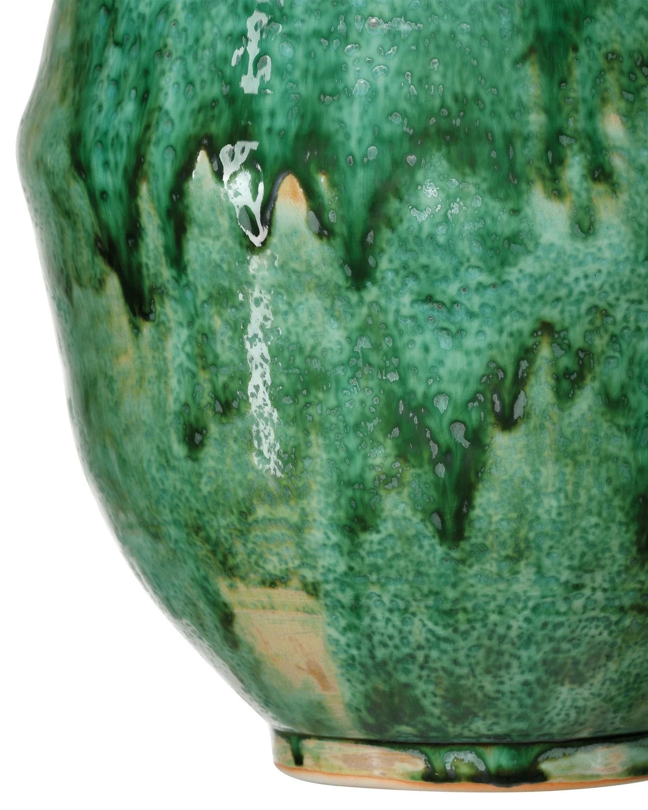Marrakesh Green Vase – Hand-Thrown Porcelain with Drip Glaze ...