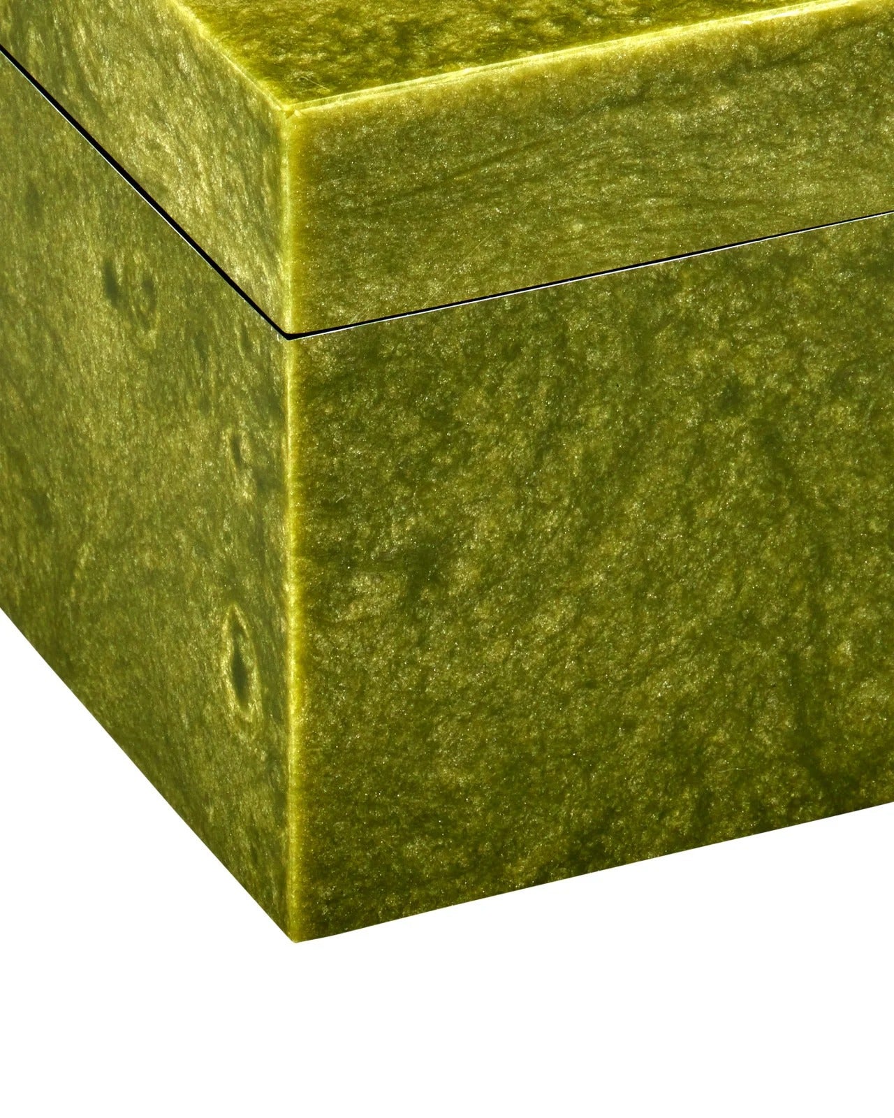 Rina Green Decorative Box – Large Chartreuse Storage Accent ...