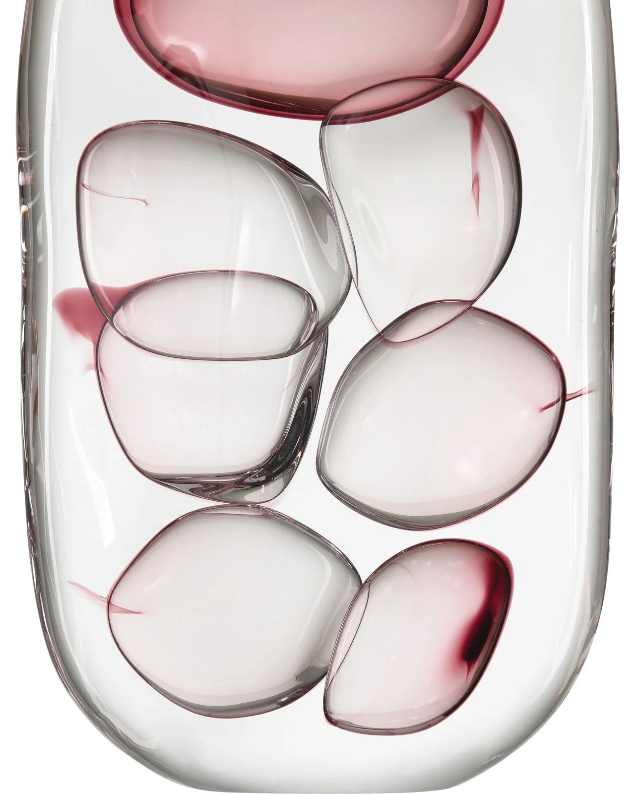 Vicolino Large Vase – Tall Bubble Glass in Purple & Clear – Outrageous ...