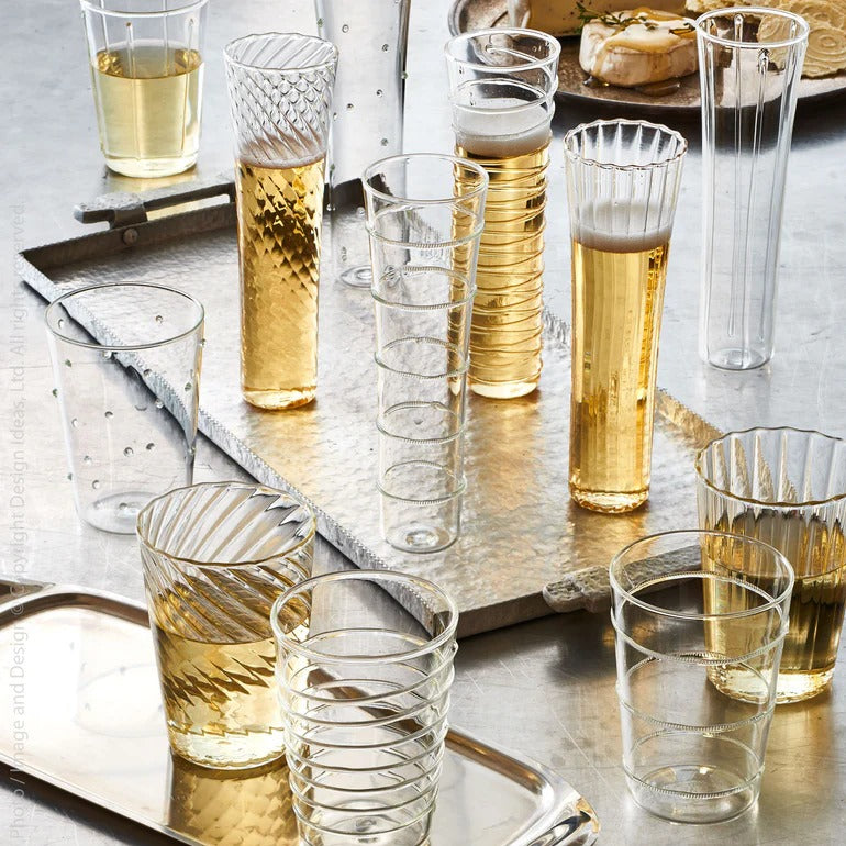 Livenza™ Flute Glasses (8 oz.: set of 6) – Outrageous Interiors and Design