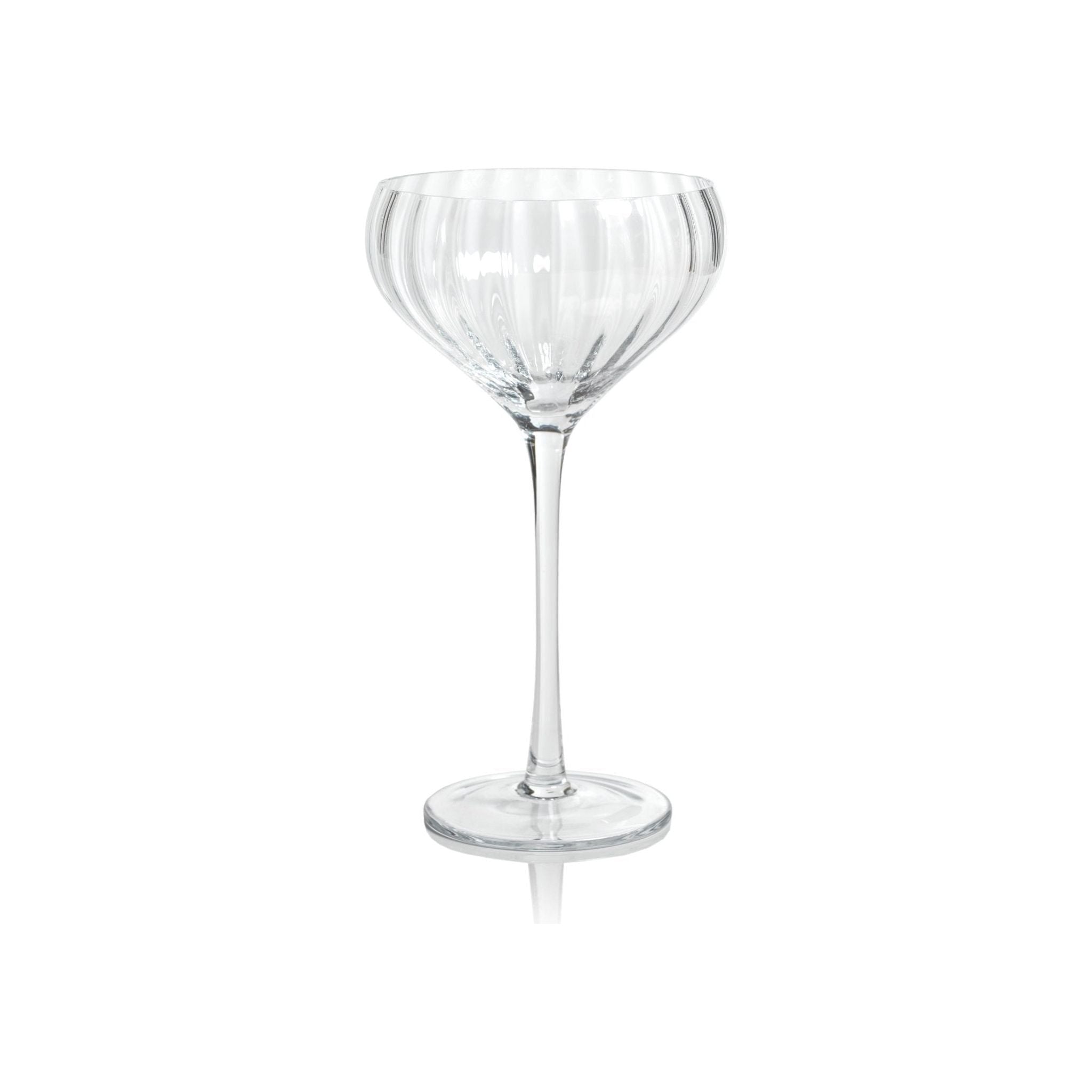 Madeleine Optic Cocktail Clear Glass - Set of 4 – Outrageous Interiors ...