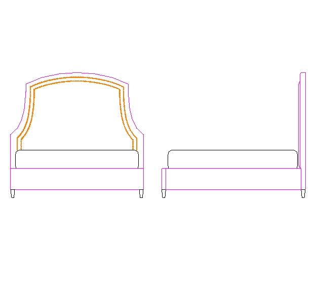 Bayford Fabric Footboard/Side Rails – Outrageous Interiors and Design